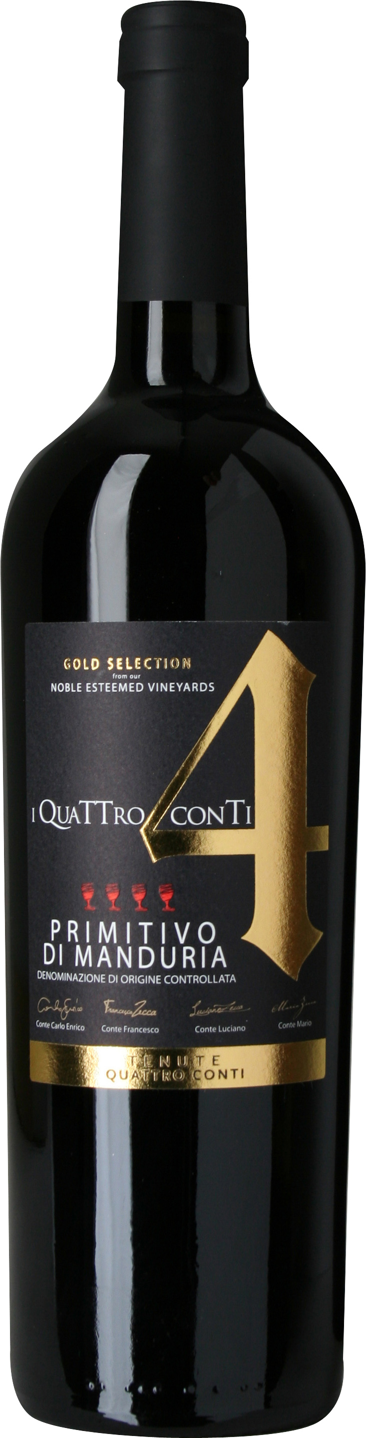 I Quattro Conti, Gold Selection, 2013 - Smag på vin