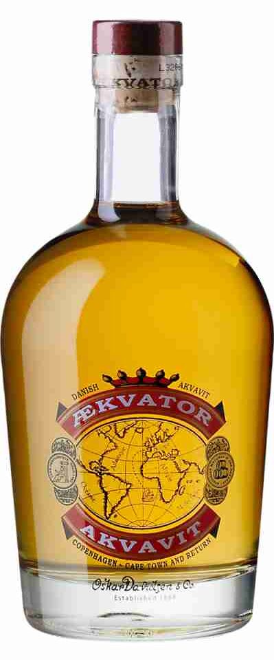 Ækvator Akvavit, Oskar Davidsen & Co., 40% - Smag på vin